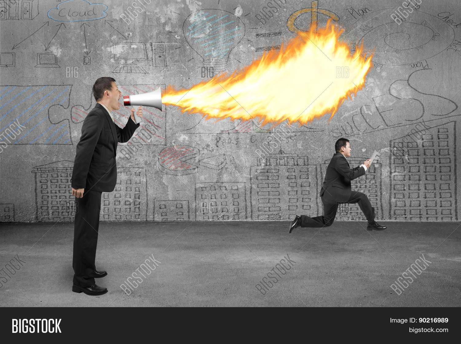 Angry Boss Using Image & Photo (Free Trial) | Bigstock