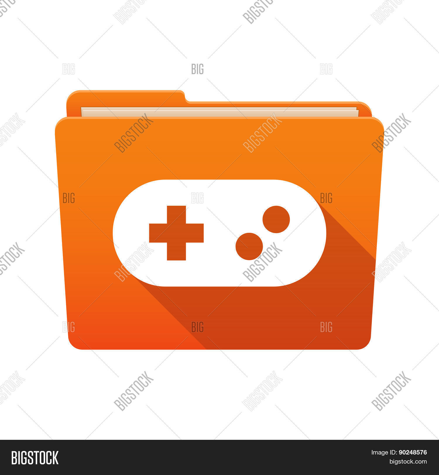 Folder Icon Game Pad Vector & Photo (Free Trial) | Bigstock