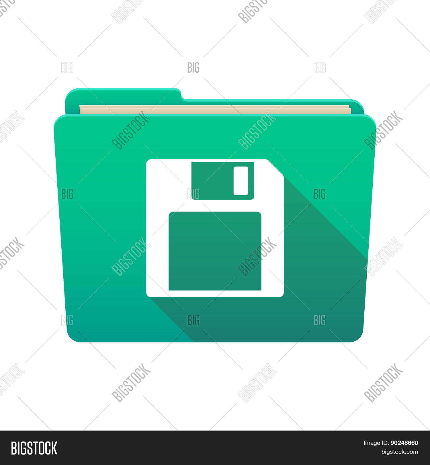 Folder Icon Floppy Vector & Photo (Free Trial) | Bigstock