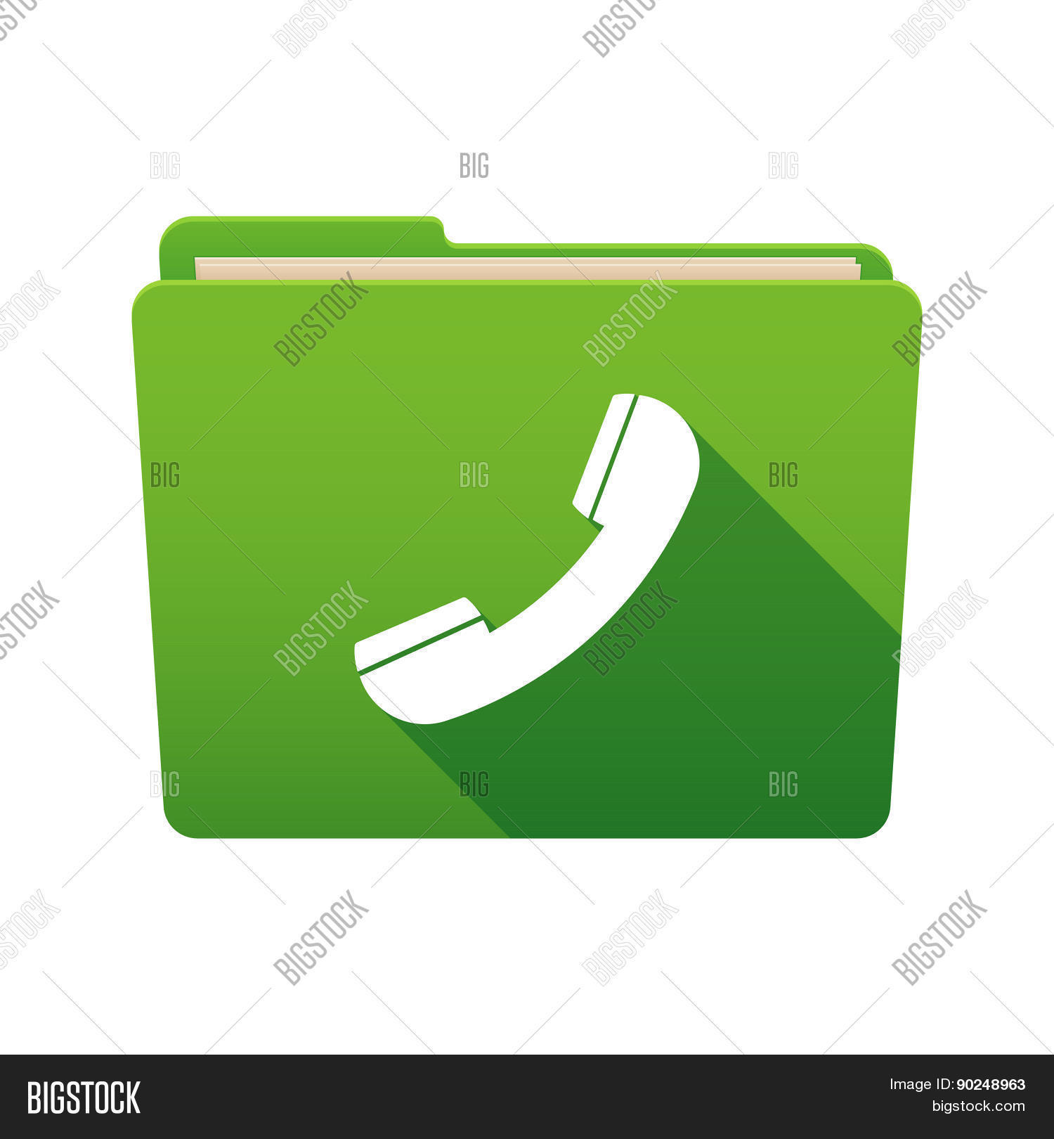 Folder Icon Phone Vector & Photo (Free Trial) | Bigstock