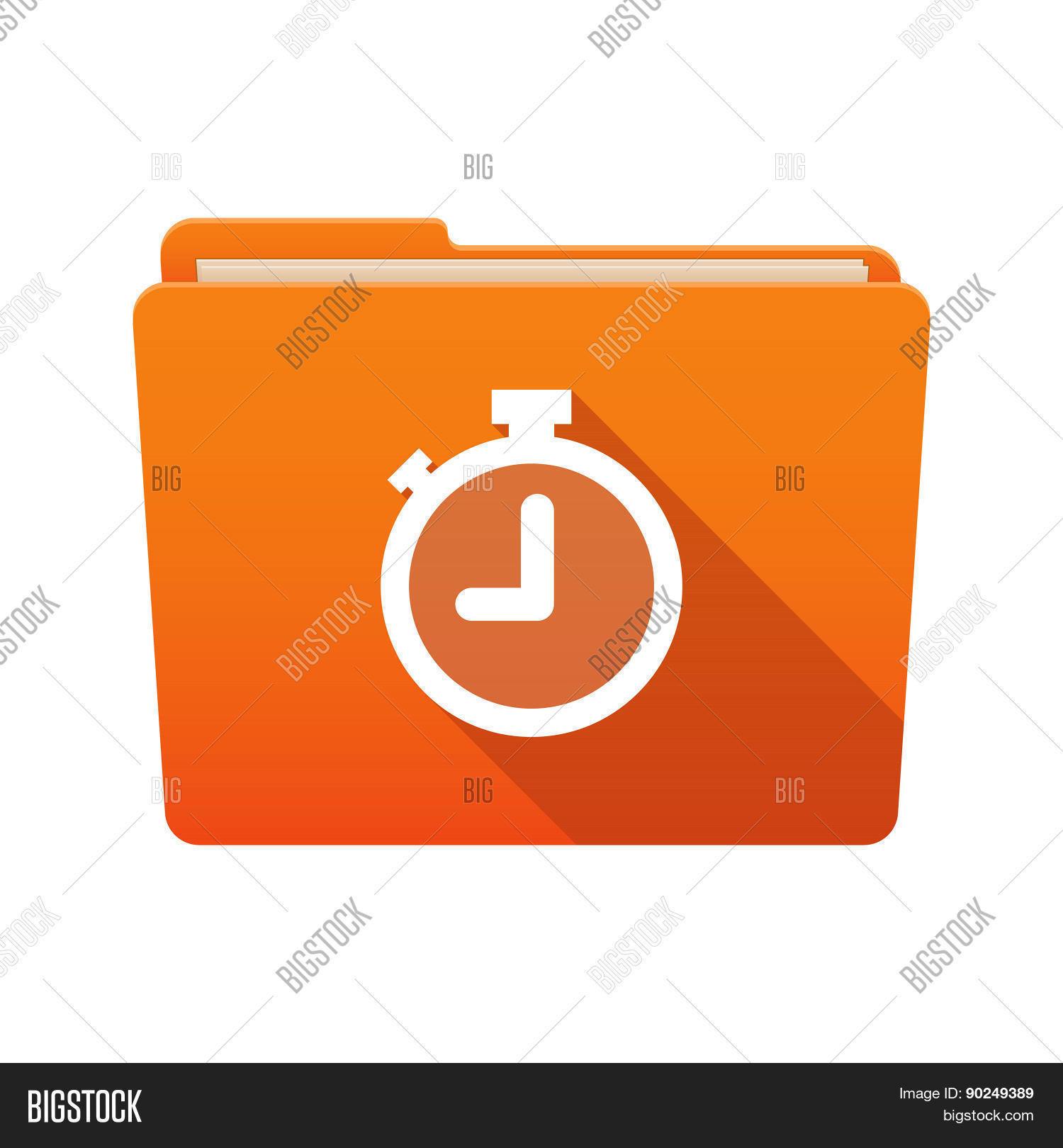 Folder Icon Timer Vector & Photo (Free Trial) | Bigstock