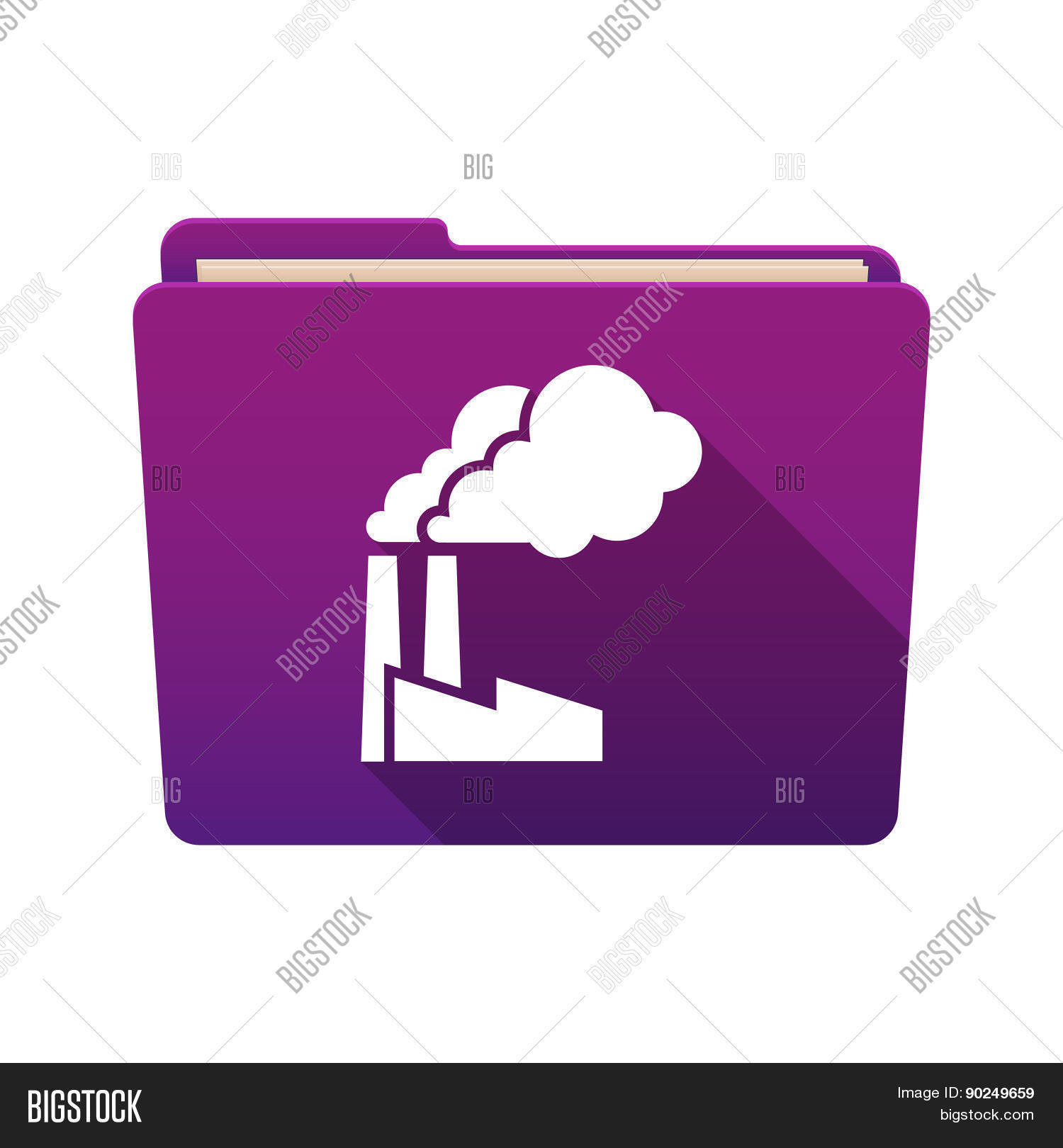 Folder Icon Factory Vector & Photo (Free Trial) | Bigstock