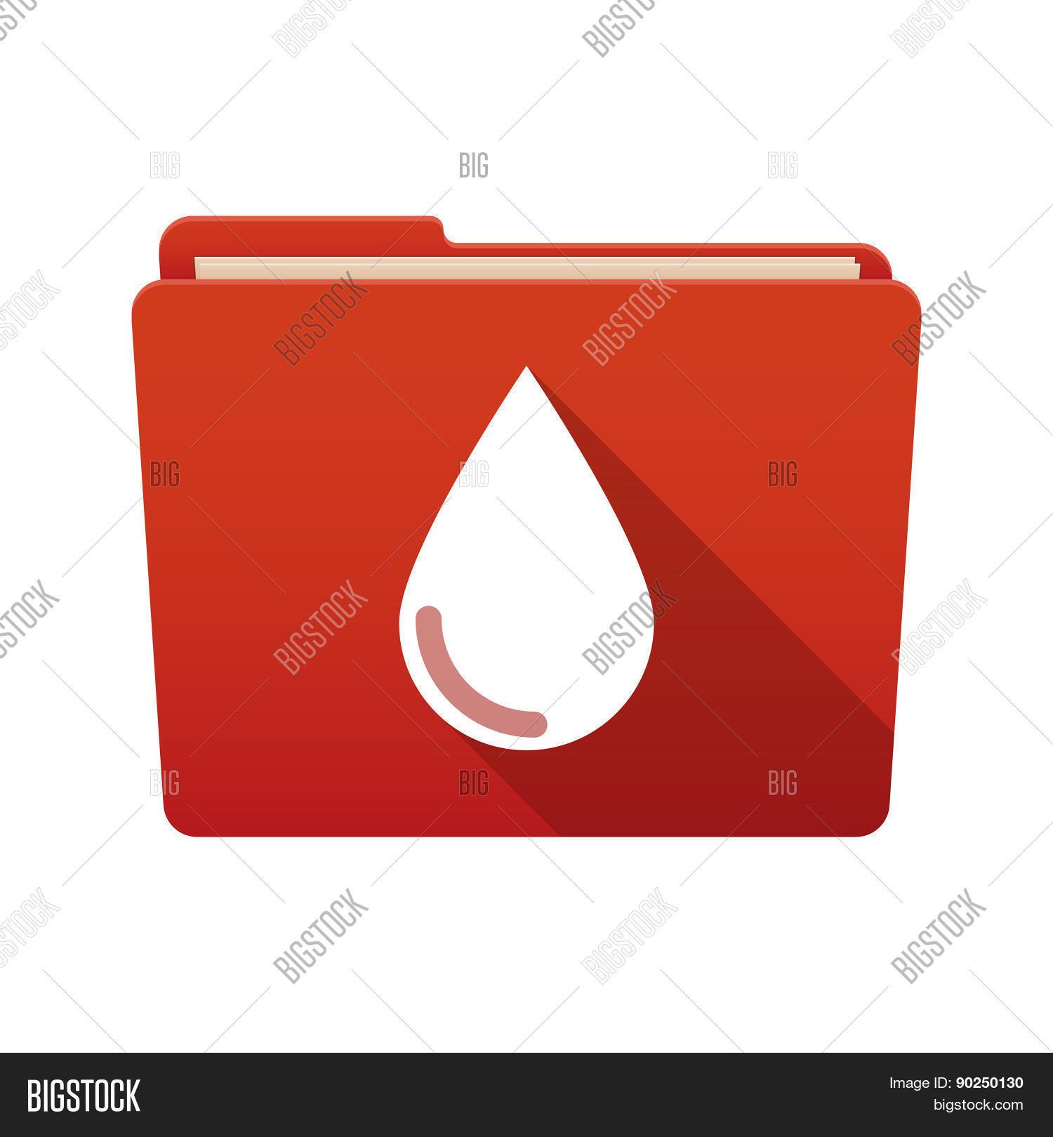 Folder Icon Blood Vector & Photo (Free Trial) | Bigstock