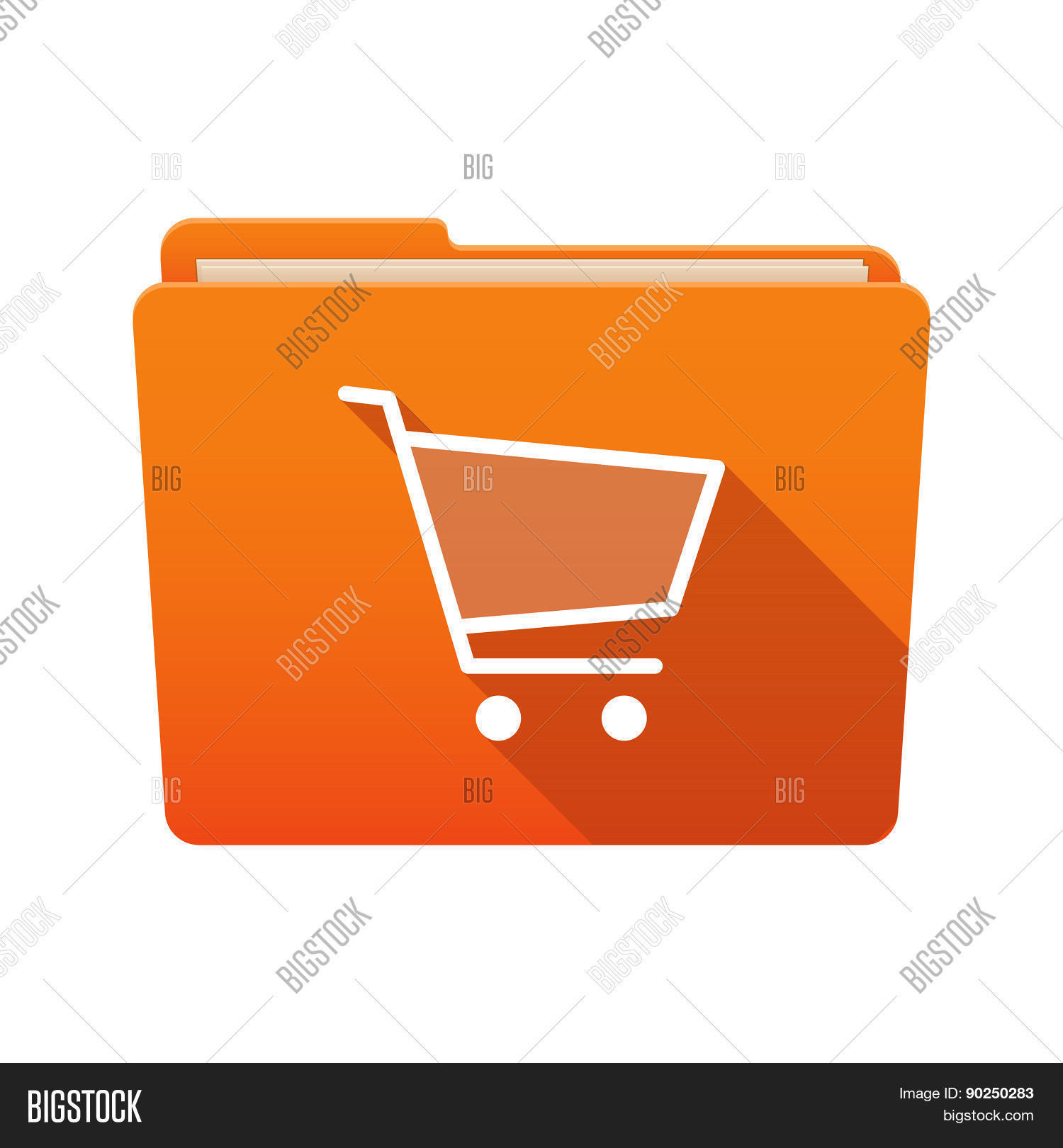 Folder Icon Shopping Vector & Photo (Free Trial) | Bigstock
