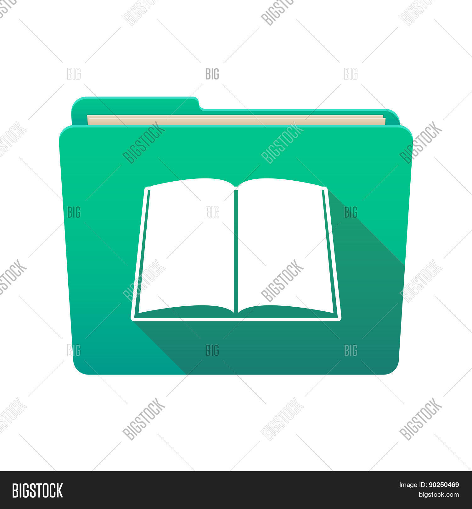 Folder Icon Book Vector & Photo (Free Trial) | Bigstock