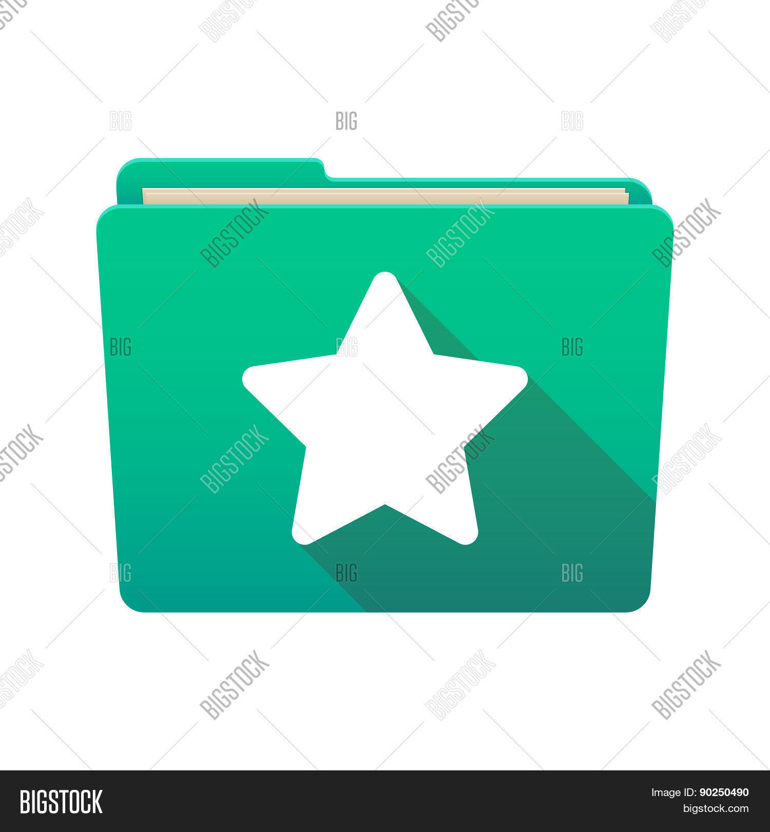 Folder Icon Star Vector & Photo (Free Trial) | Bigstock