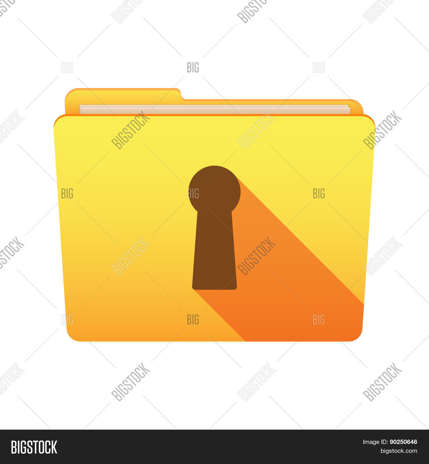 Folder Icon Key Hole Vector & Photo (Free Trial) | Bigstock