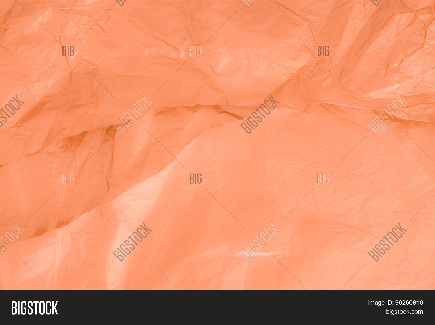Orange Crumpled Paper Image & Photo (Free Trial) | Bigstock