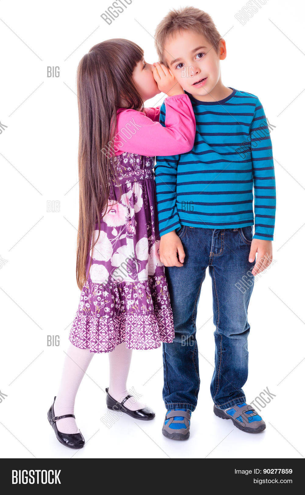 Little Girl Whispering Image & Photo (Free Trial) | Bigstock