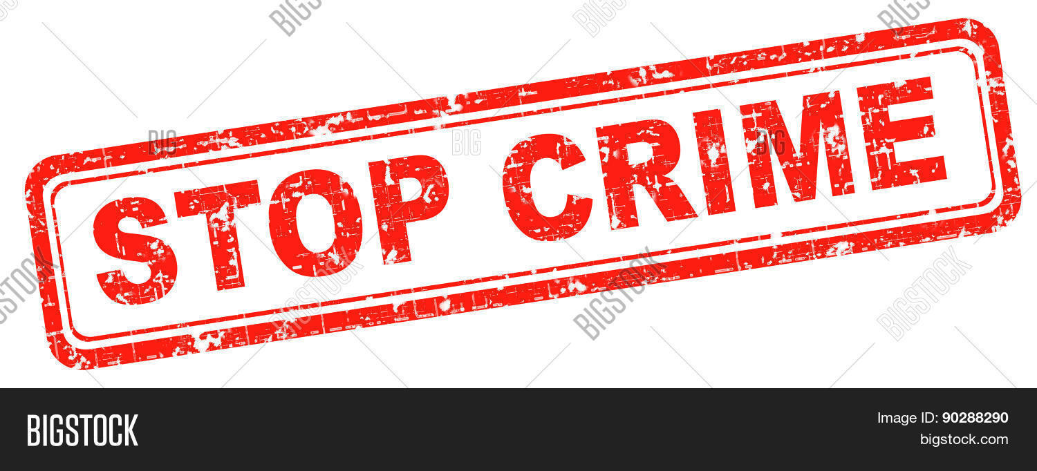 Stop Crime Sign Image & Photo (Free Trial) | Bigstock