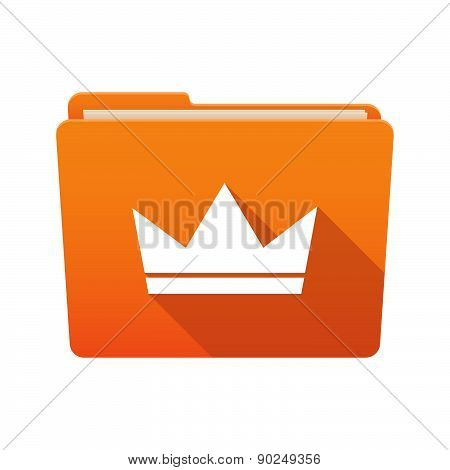 Folder Icon Crown Vector & Photo (Free Trial) | Bigstock