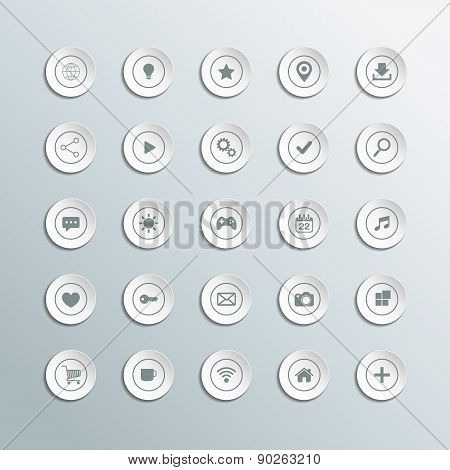 Set 3d Circle Icons Vector & Photo (Free Trial) | Bigstock