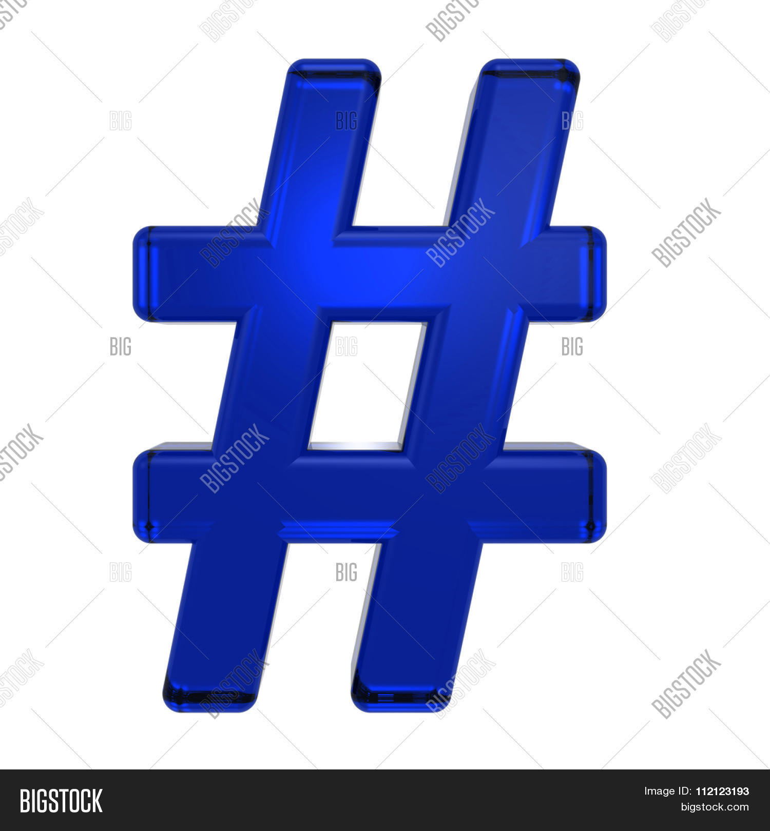 Number Mark Sign Blue Image & Photo (Free Trial) | Bigstock