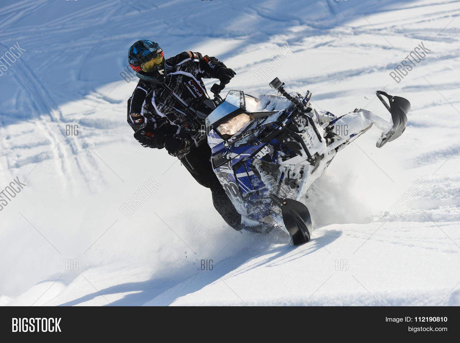 Moving Snowmobile Image & Photo (Free Trial) | Bigstock
