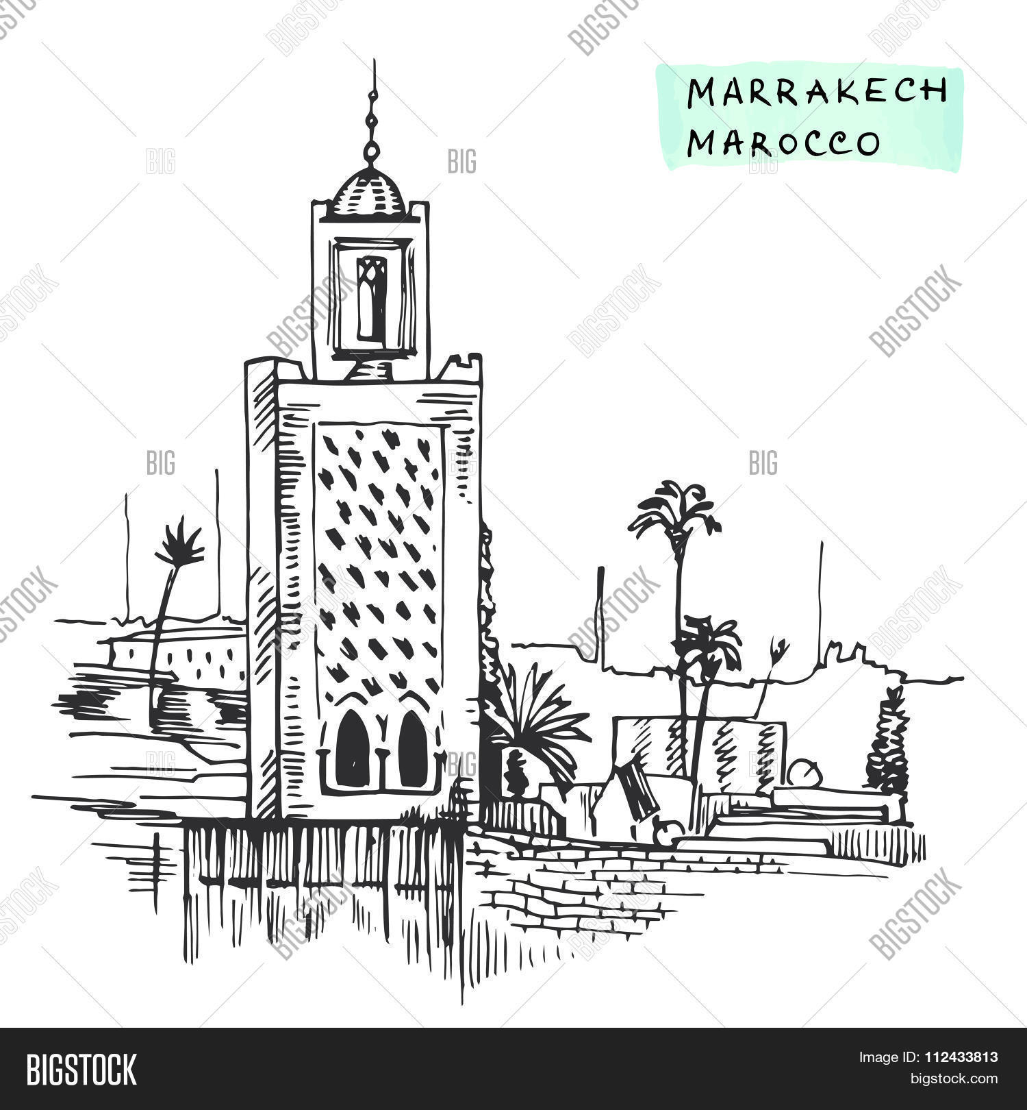Marrakesh Morocco Vector & Photo (Free Trial) | Bigstock