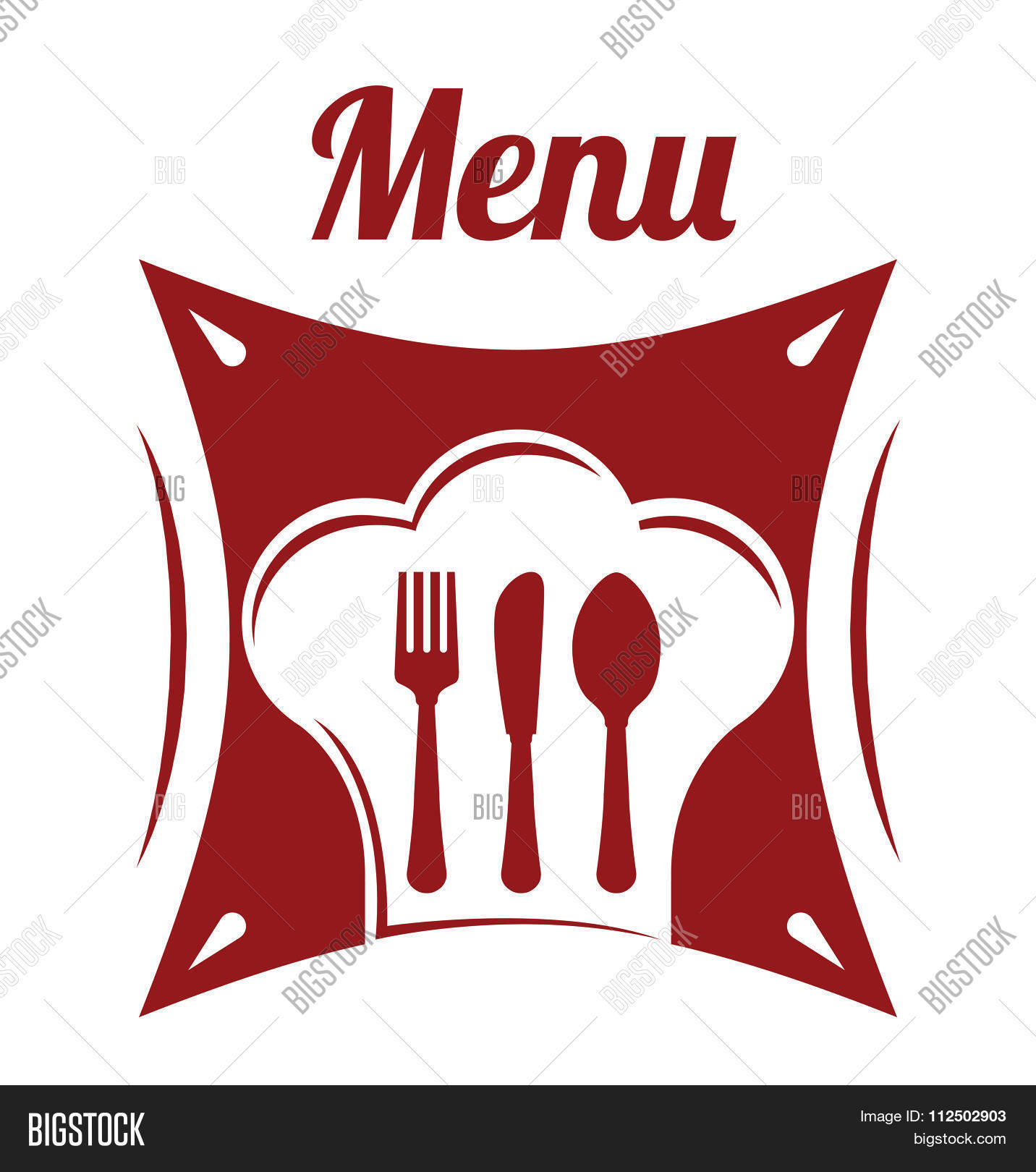 Menu Restaurant Icons Vector & Photo (Free Trial) | Bigstock