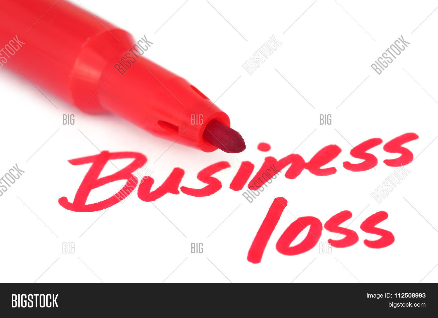 Business Loss Written Image & Photo (Free Trial) | Bigstock
