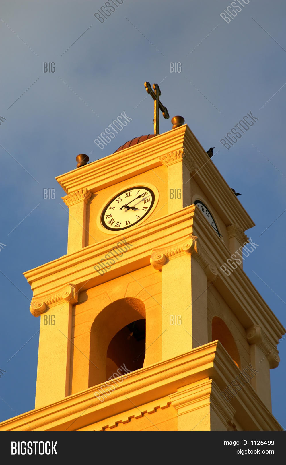 Clock Tower Cross Image & Photo (Free Trial) | Bigstock