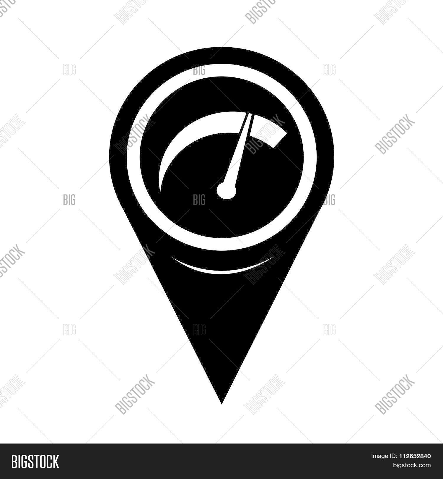 Map Pointer Car Meter Vector & Photo (Free Trial) | Bigstock