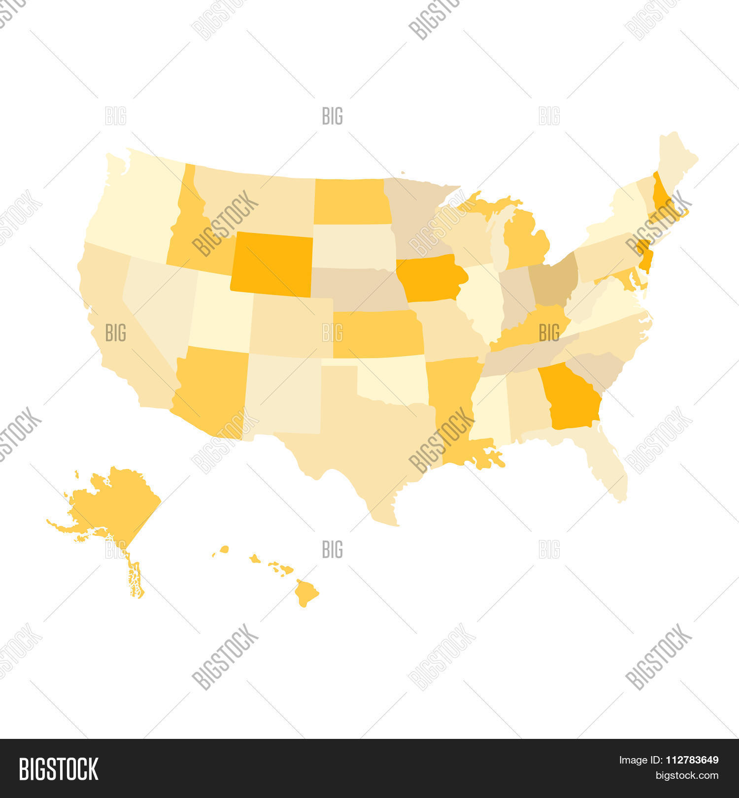 Regions Map United Vector & Photo (Free Trial) | Bigstock