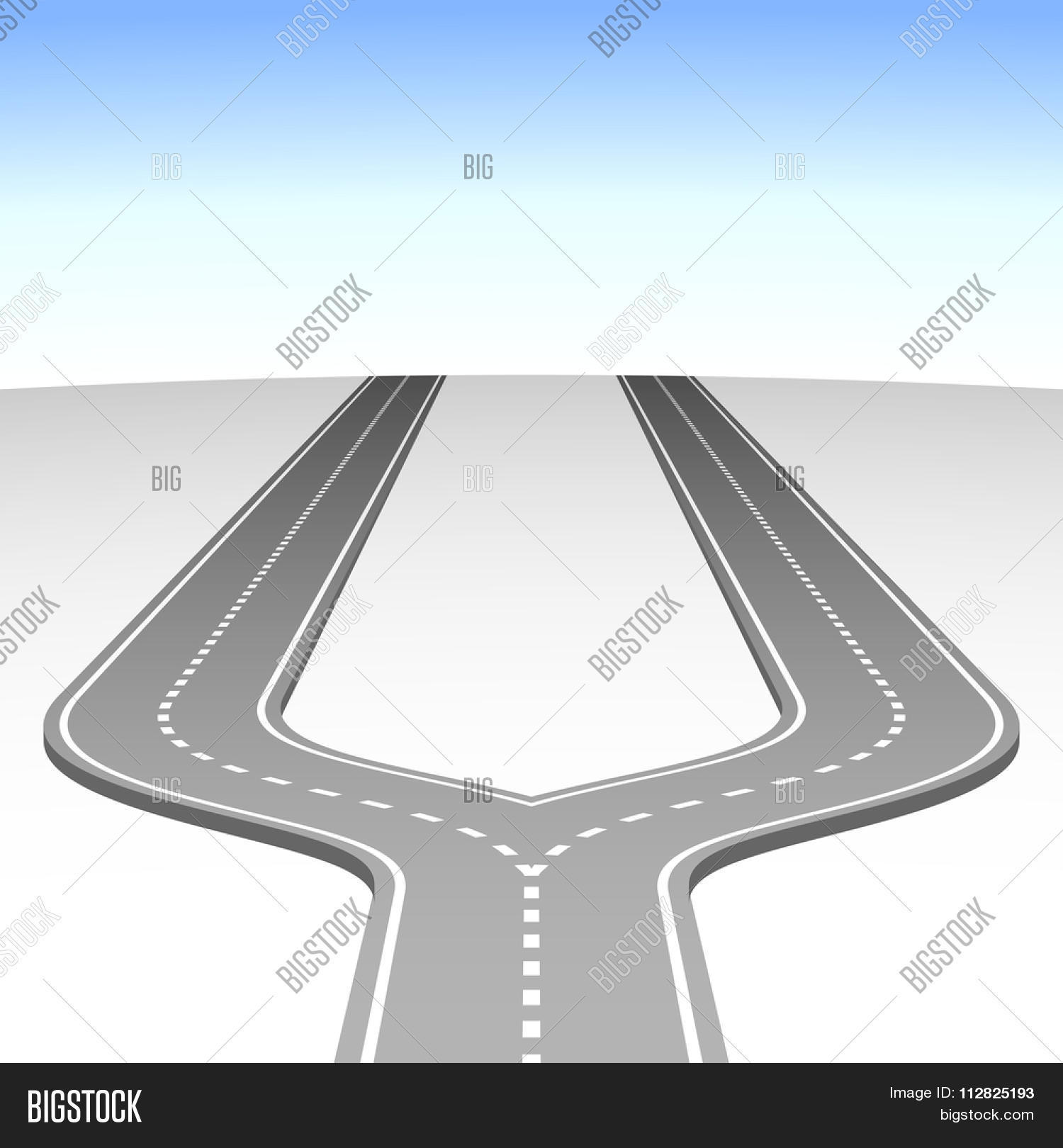 Abstract Simple Road Vector & Photo (Free Trial) | Bigstock