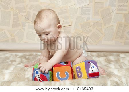 Baby Learning Alphabet Image & Photo (Free Trial) | Bigstock
