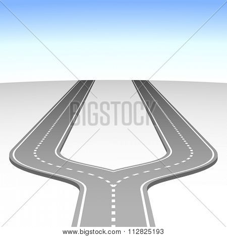 Abstract Simple Road Vector & Photo (Free Trial) | Bigstock