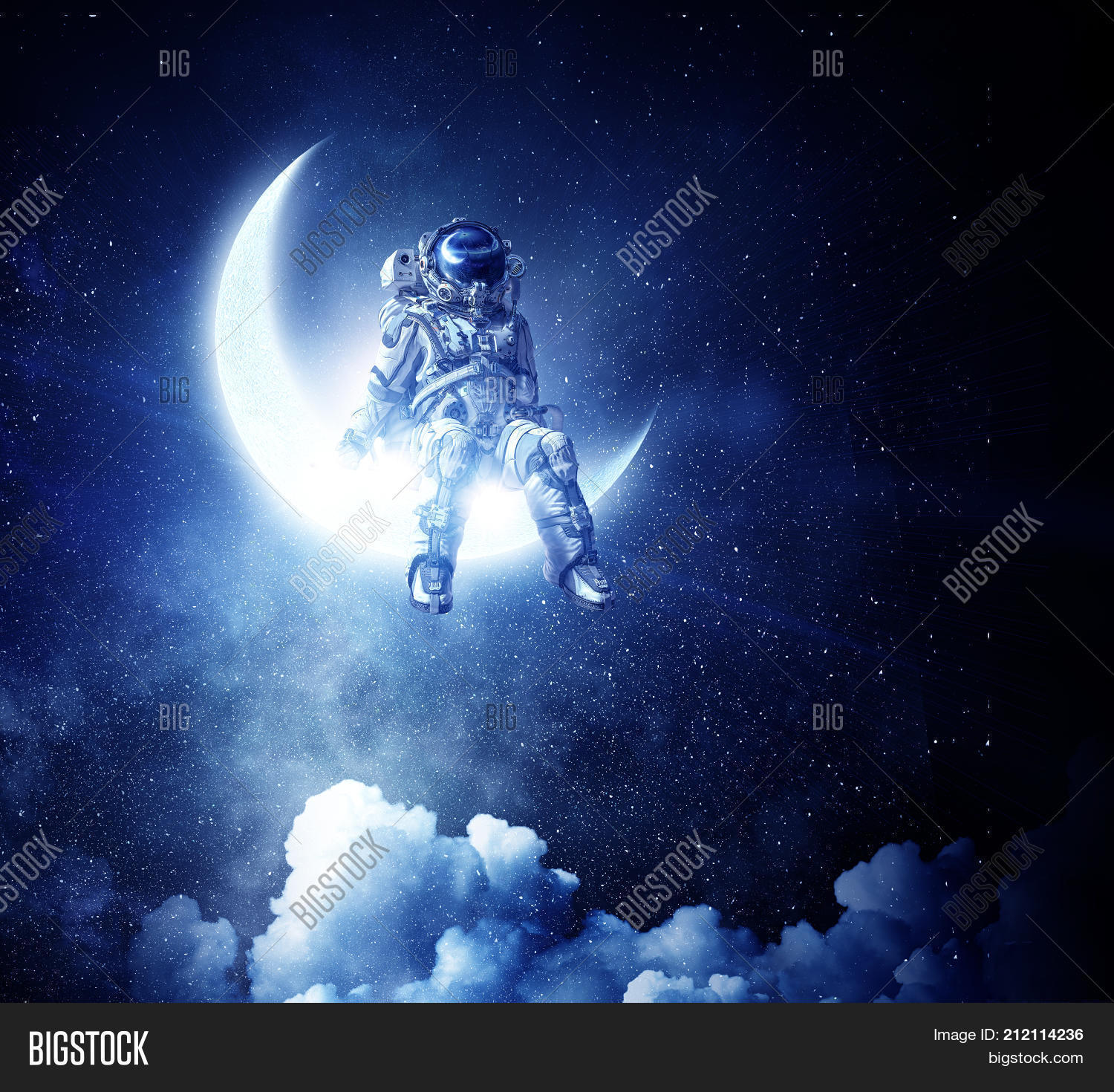 Astronaut Sit On Image & Photo (Free Trial) | Bigstock