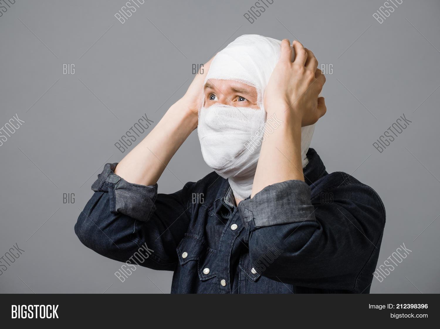 Man Bandage On His Image & Photo (Free Trial) | Bigstock