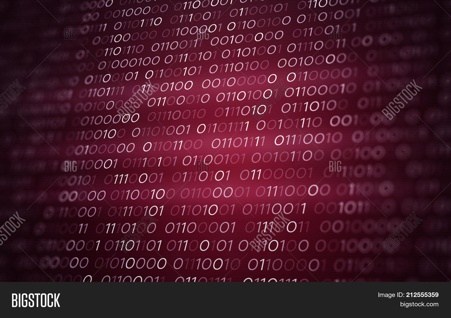3d Abstract Red Binary Image And Photo Free Trial Bigstock