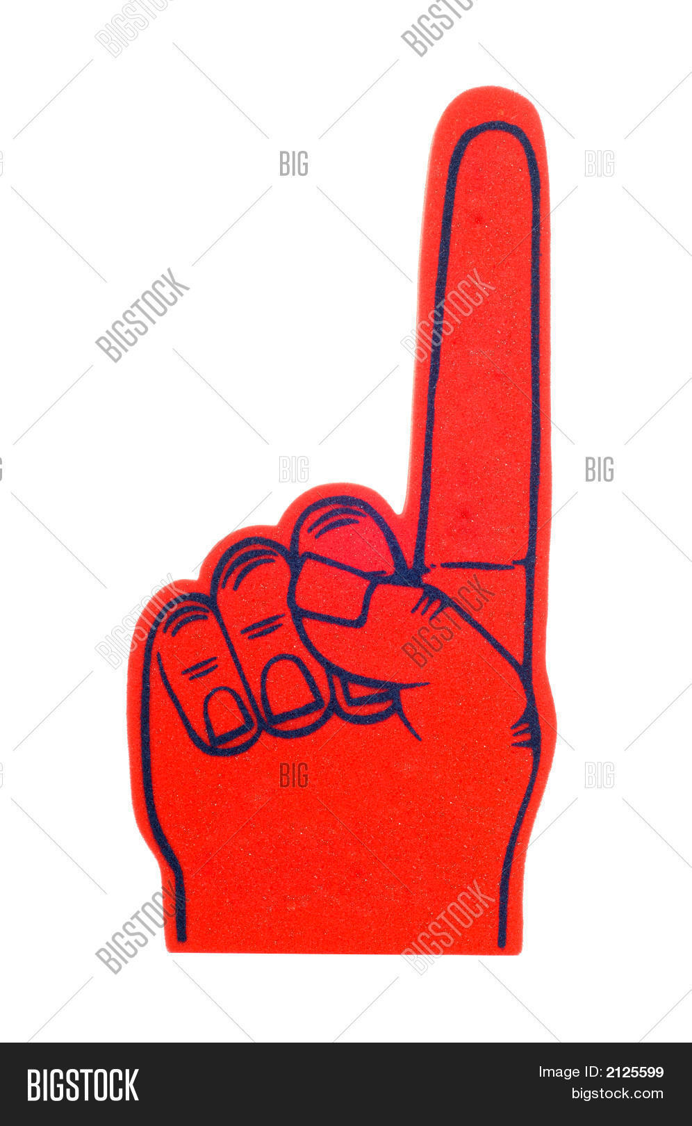 Foam Finger Red Image & Photo (Free Trial) | Bigstock