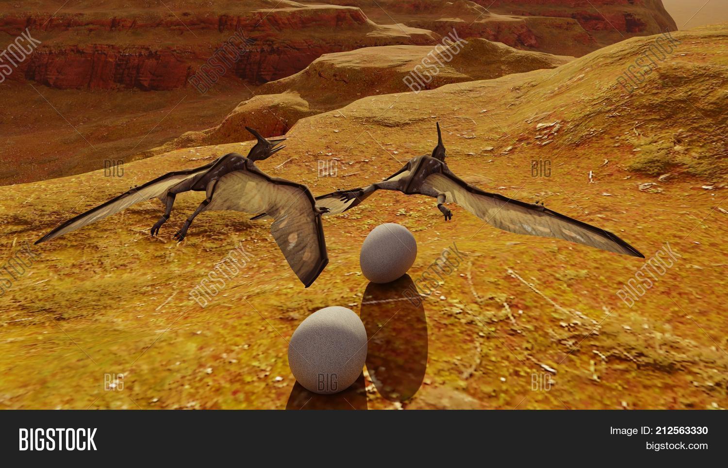 Egg Pterodactyl 3d Image & Photo (Free Trial) | Bigstock