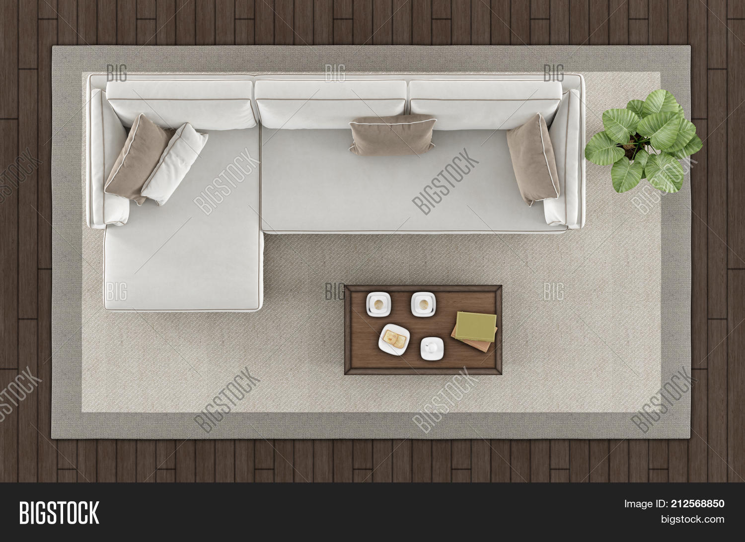 Top View Modern Living Image & Photo (Free Trial) | Bigstock