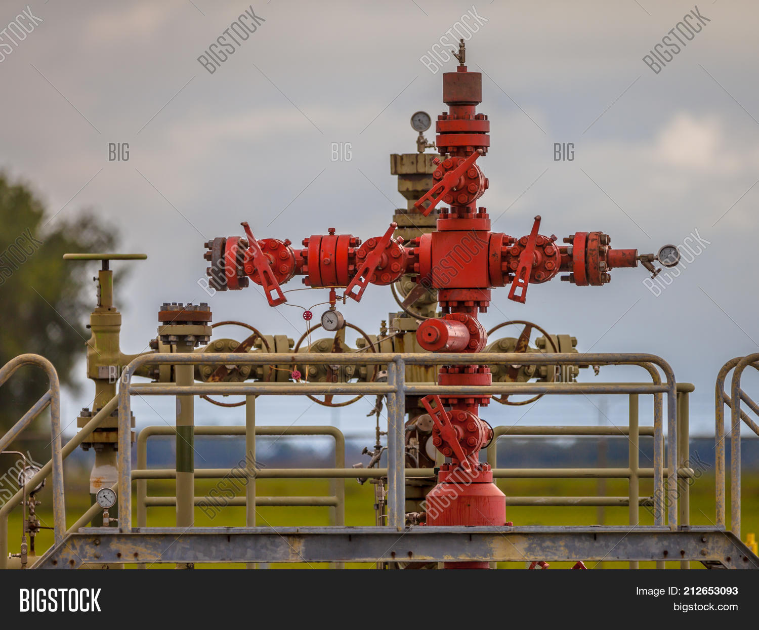 Gas Field Station Well Image & Photo (Free Trial) | Bigstock