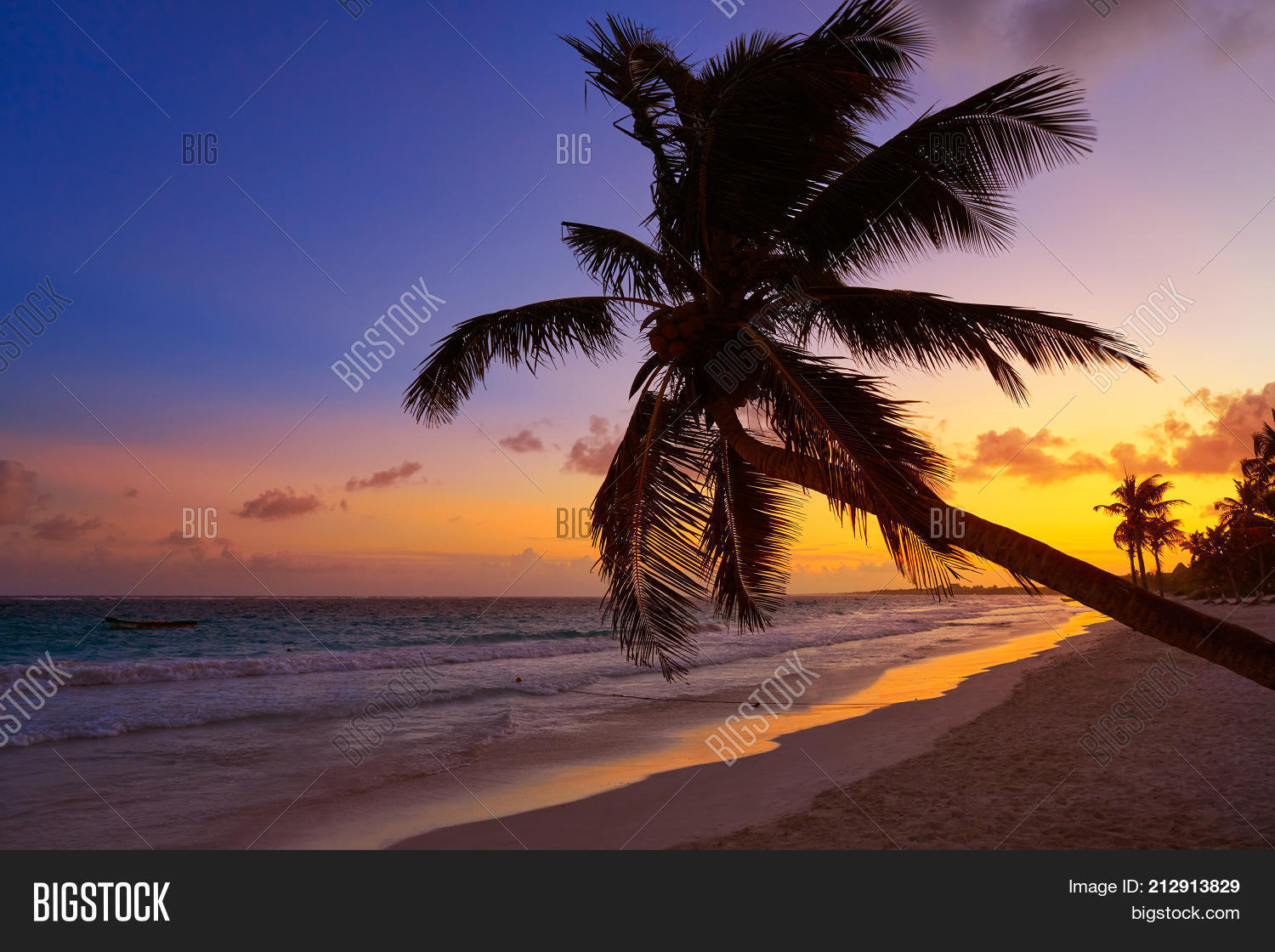 Tulum Beach Sunset Image & Photo (Free Trial) | Bigstock