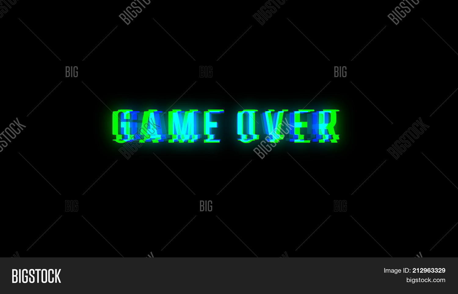 Game Over Text Bad Image & Photo (Free Trial) | Bigstock