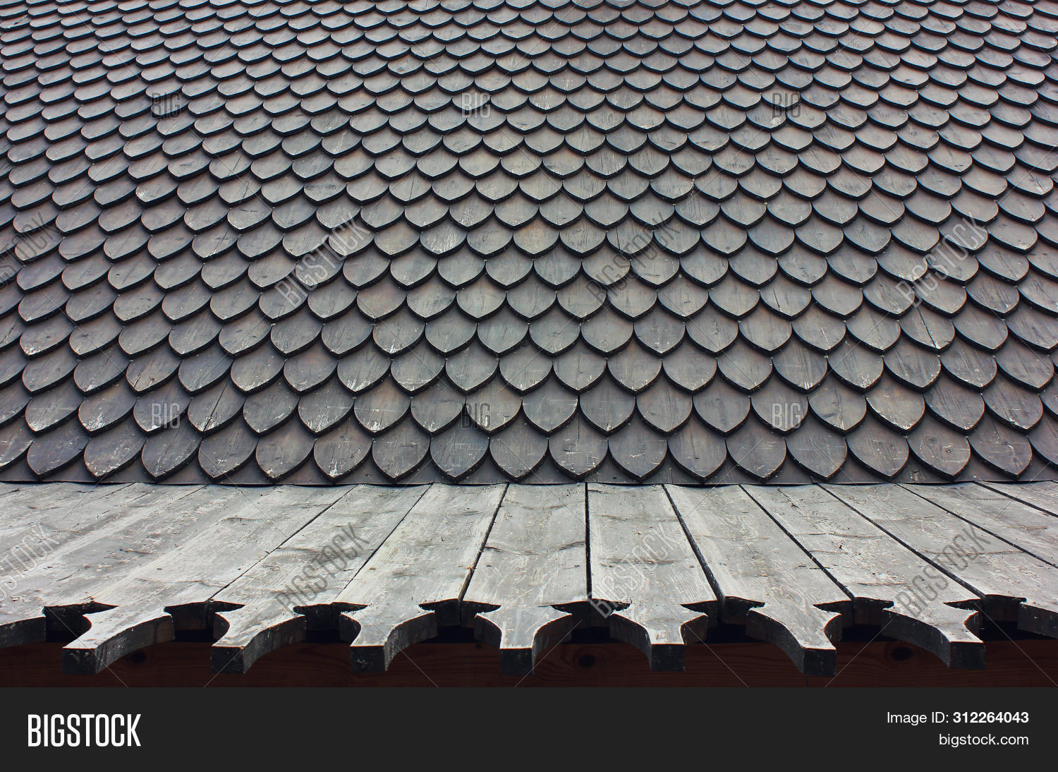 Roof Top Wooden Tiles Image & Photo (Free Trial) | Bigstock