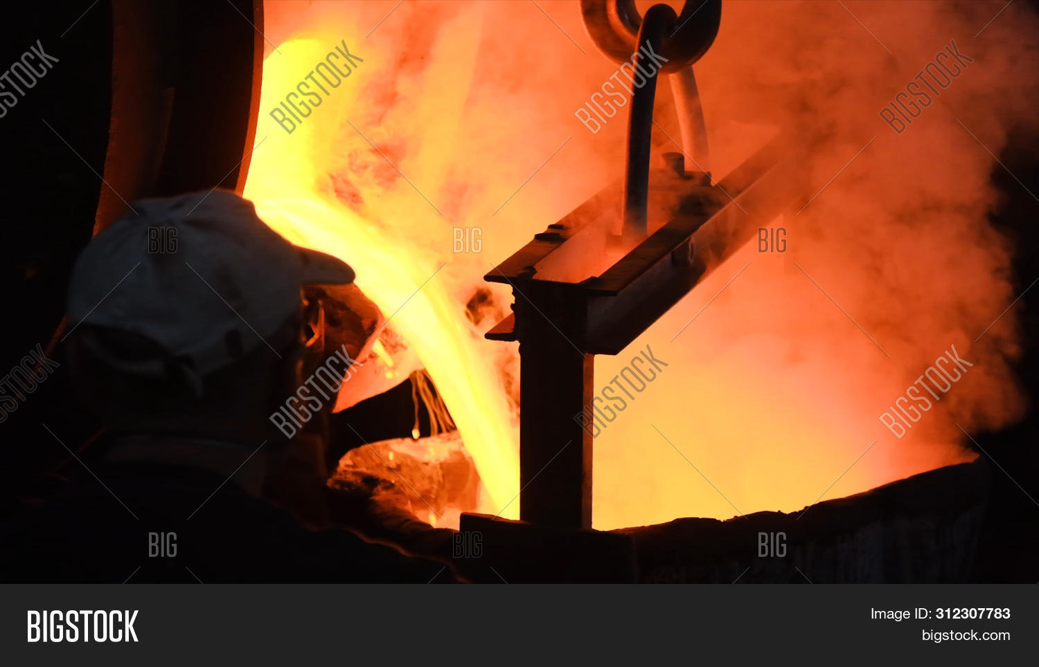 Hot Steel Pouring Image & Photo (Free Trial) | Bigstock