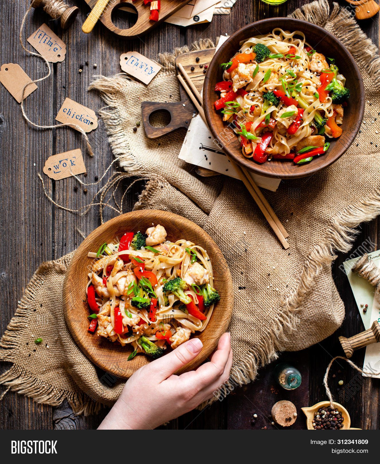 Homemade Tasty Wok Image & Photo (Free Trial) | Bigstock