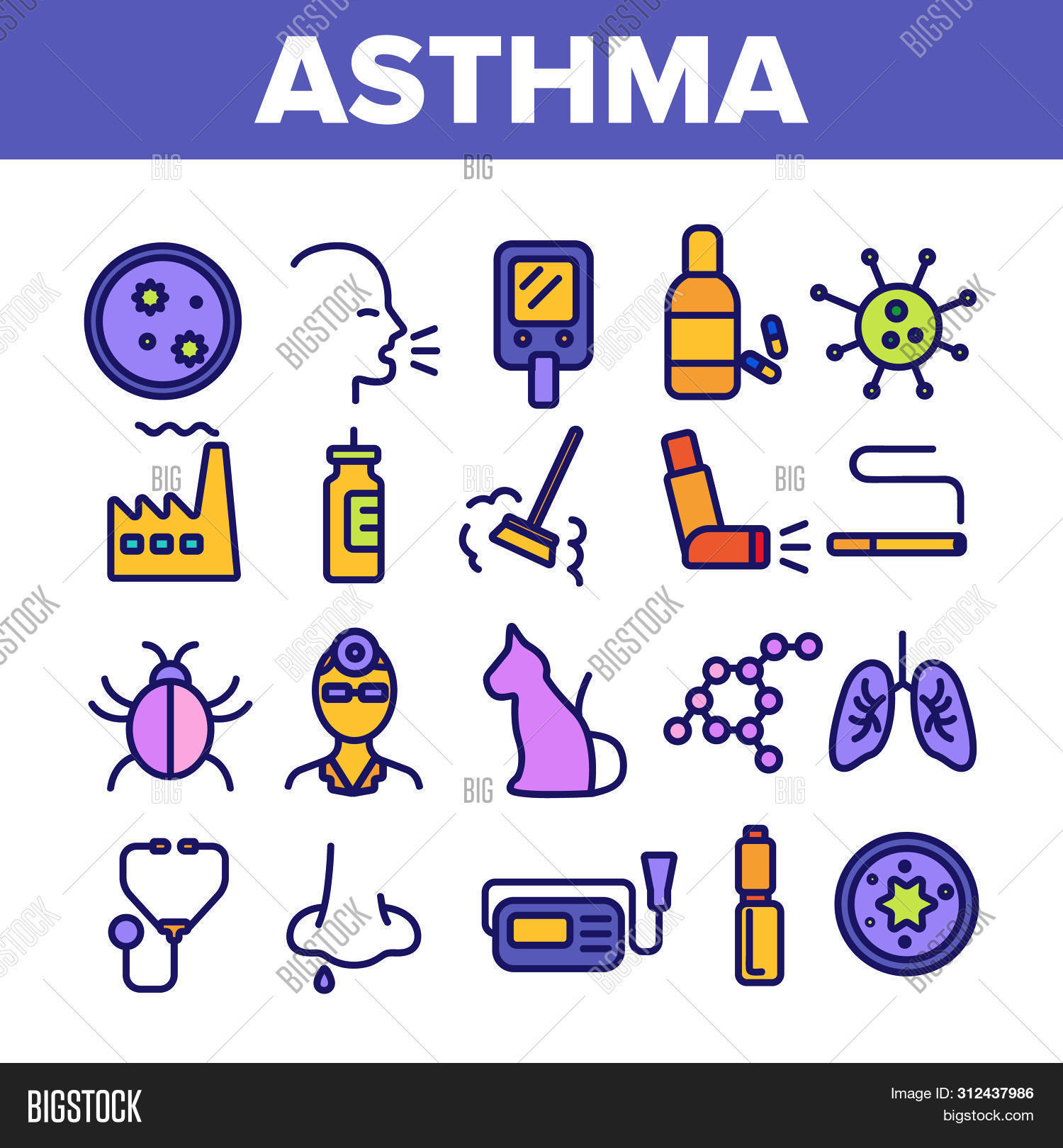 Asthma Illness Thin Image & Photo (Free Trial) | Bigstock