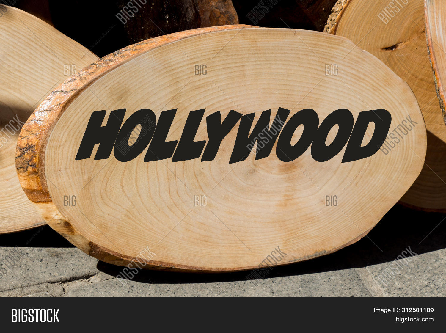 Hollywood Word Written Image & Photo (Free Trial) | Bigstock