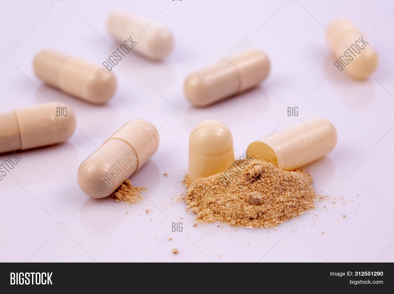 Many Beige Capsules Image & Photo (Free Trial) | Bigstock