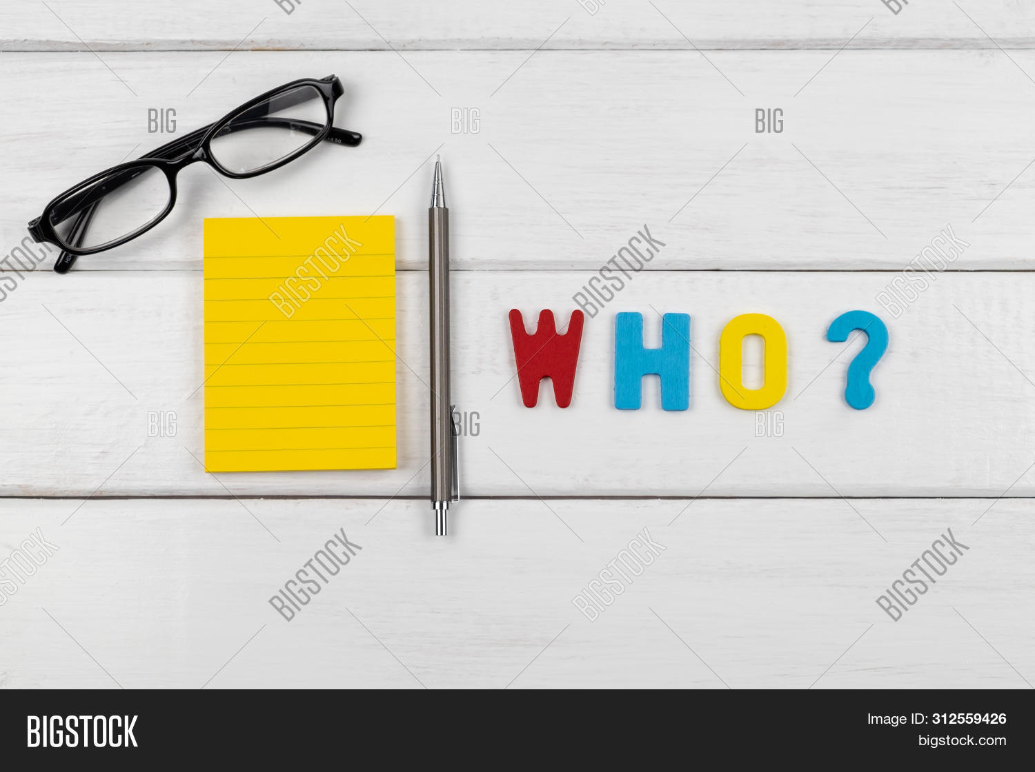 Who Wording Empty Note Image & Photo (Free Trial) | Bigstock