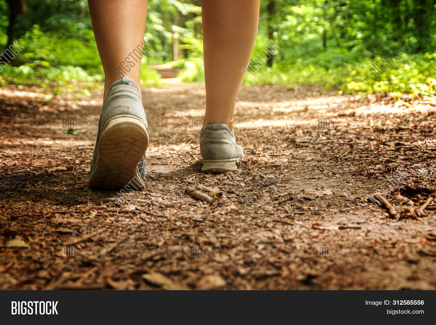 Woman Walking Through Image & Photo (Free Trial) | Bigstock