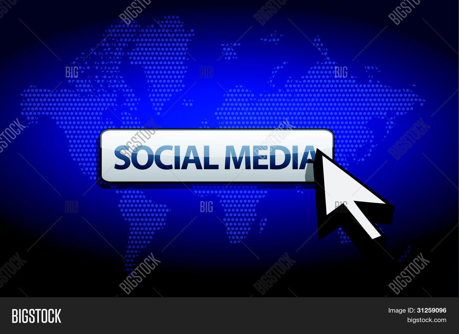 Social Media Blue Vector & Photo (Free Trial) | Bigstock