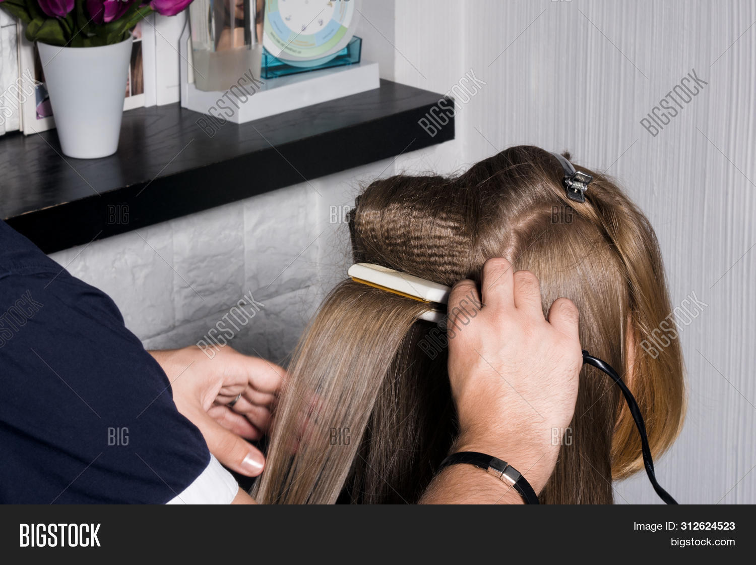 Young Woman Doing Hair Image & Photo (Free Trial) | Bigstock