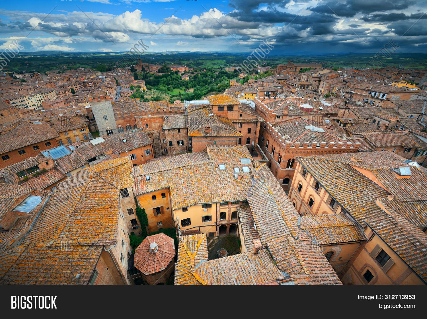 Medieval Town Siena Image & Photo (Free Trial) | Bigstock