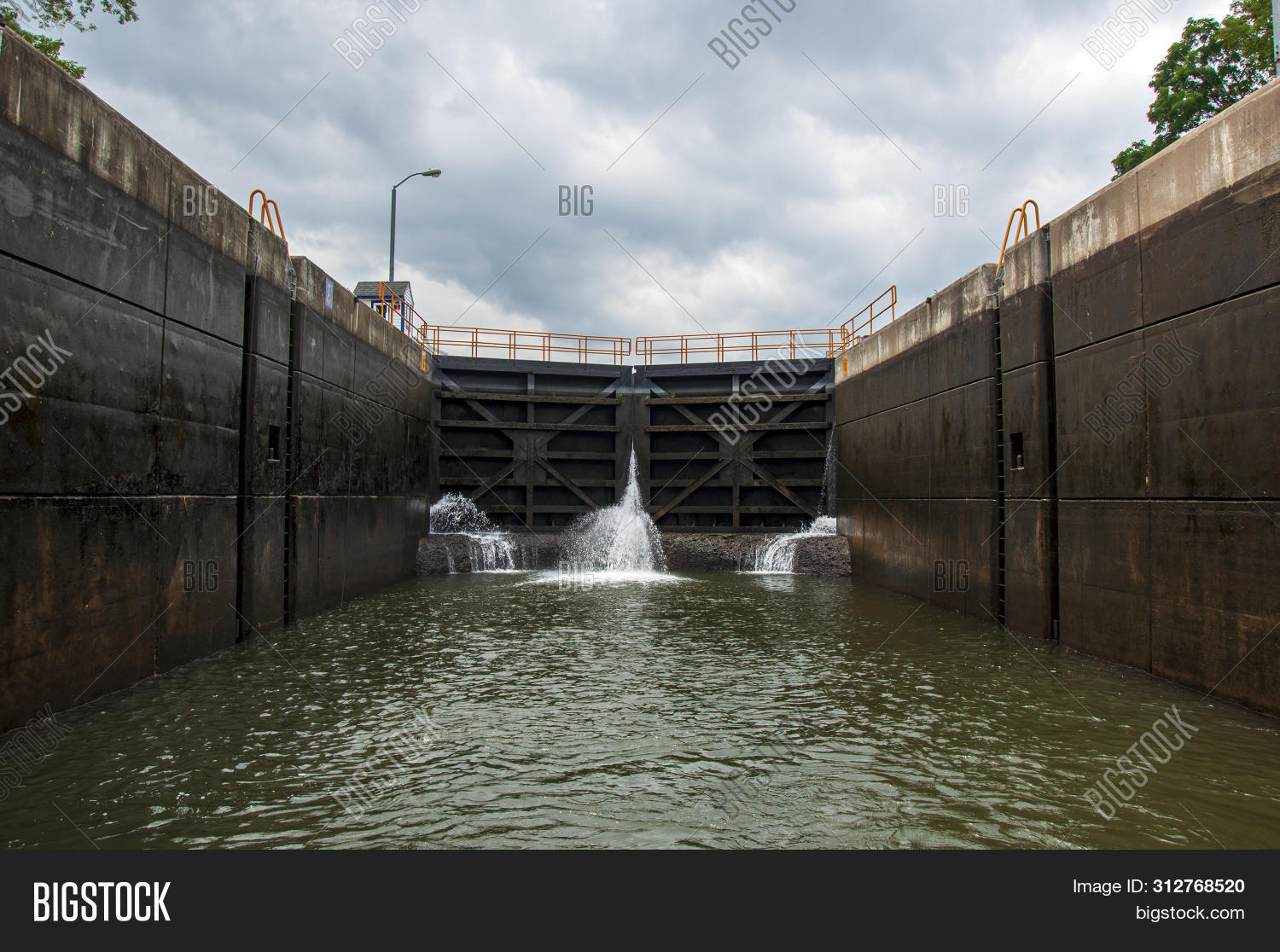 Canal Boat Lock Gates Image & Photo (Free Trial) | Bigstock