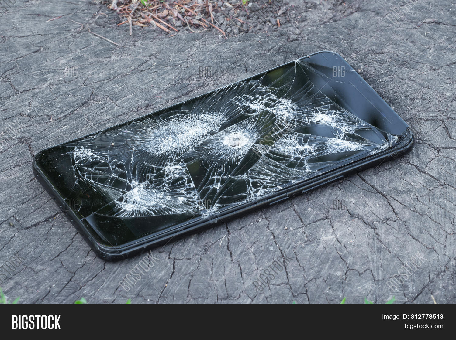 Broken Phone Hole Image & Photo (Free Trial) | Bigstock