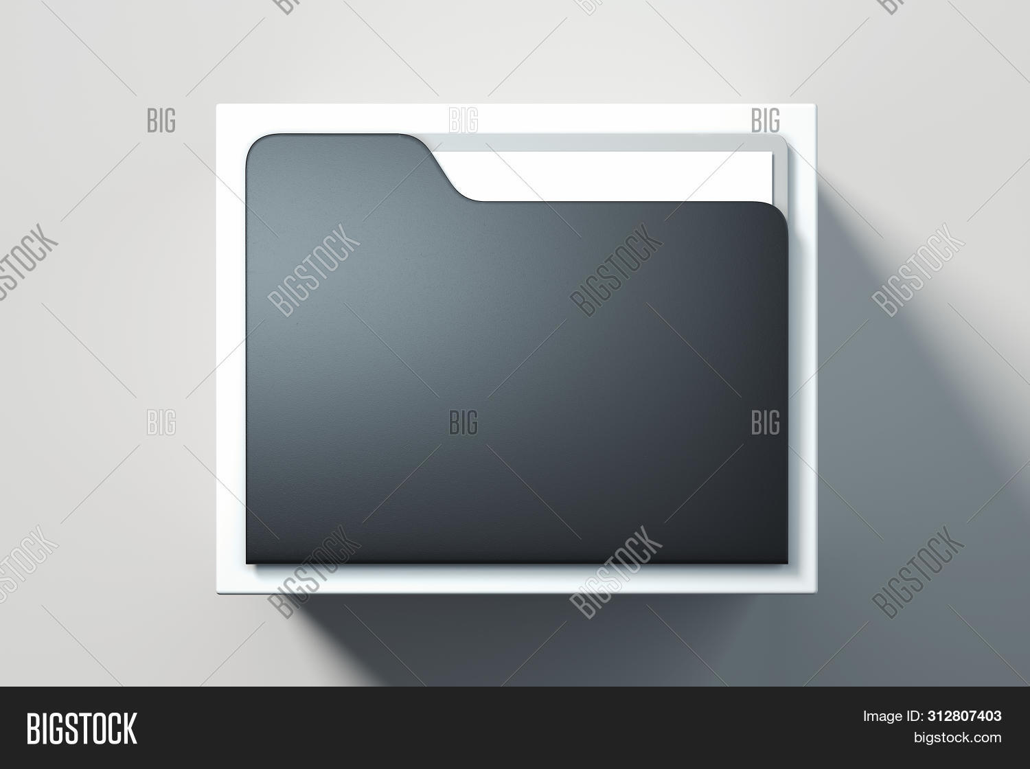Imagen y foto White Black Folder (prueba gratis) | Bigstock